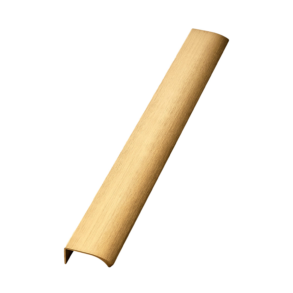 Profile Handle Edge Straight - 350mm - Brass | Pullsonline.co.uk