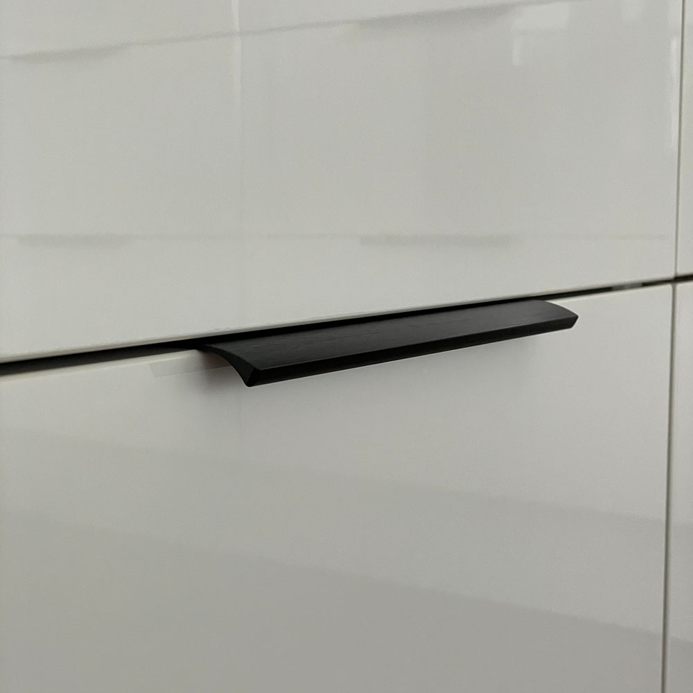 Profile Handle Edge Straight - 100mm - Brushed Black | Pullsonli