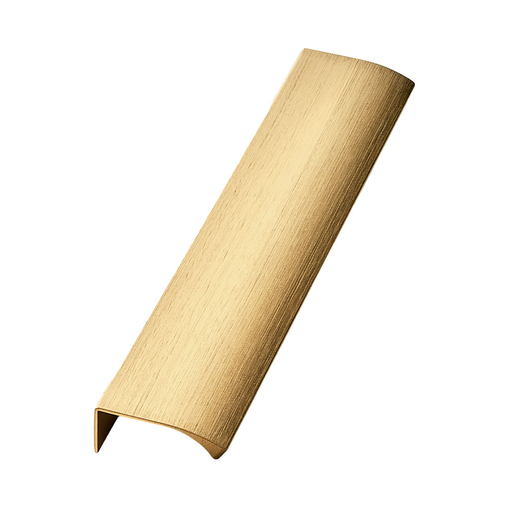 Profile Handle Edge Straight - Brushed Brass | Pullsonline.c