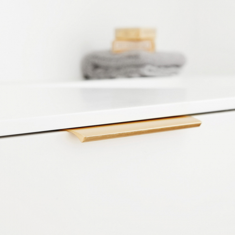 Profile Handle Edge Straight - 200mm - Brass | Pullsonline.co.uk