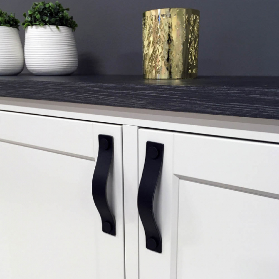 Handle Loop - 128mm - Black Leather/Black | Pullsonline.co.u