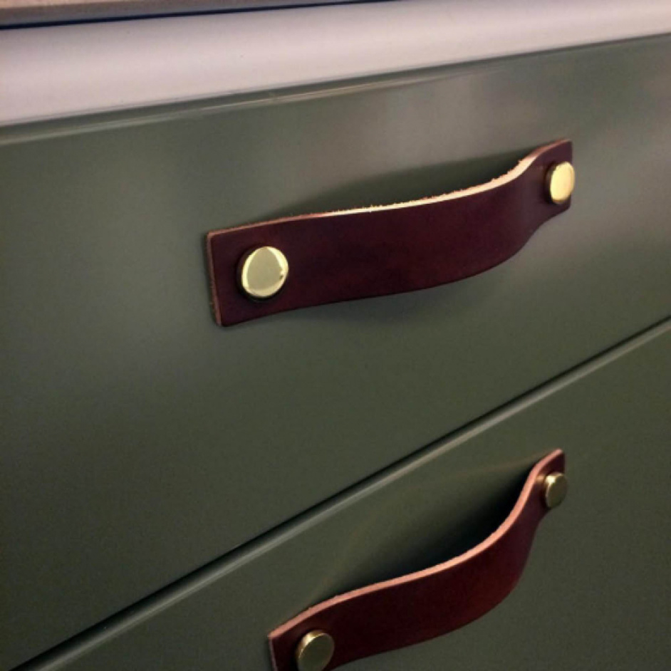 Handle Loop - 128mm - Black Leather/Black | Pullsonline.co.u